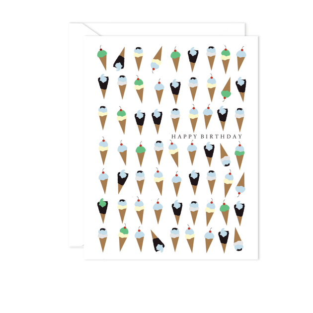 Ice Cream Cones Card – Preppy Prodigy®
