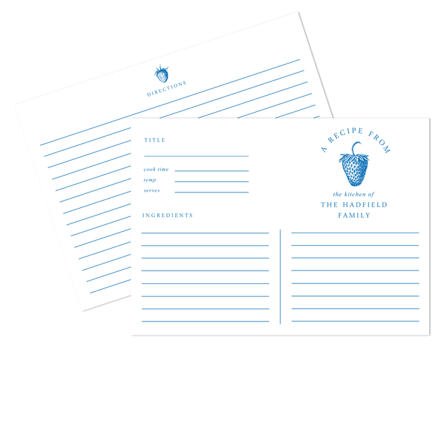 Strawberry Recipe Cards – Preppy Prodigy®