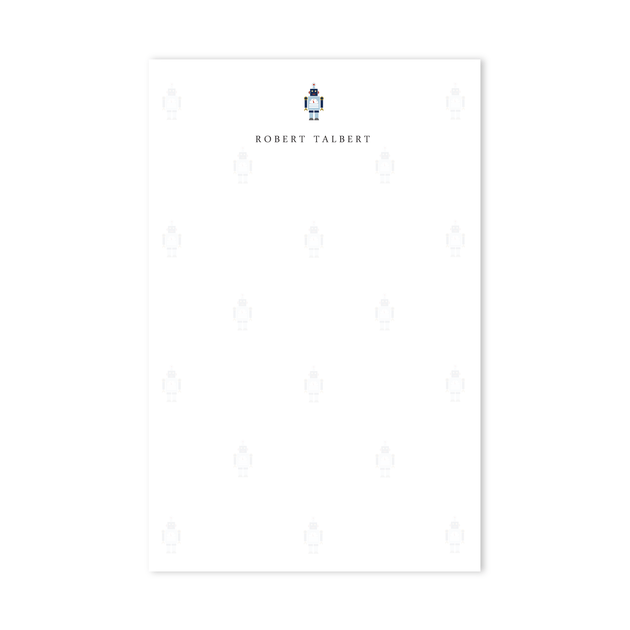 CUSTOM PERSONALIZED ROBOT NOTEPAD – Preppy Prodigy®