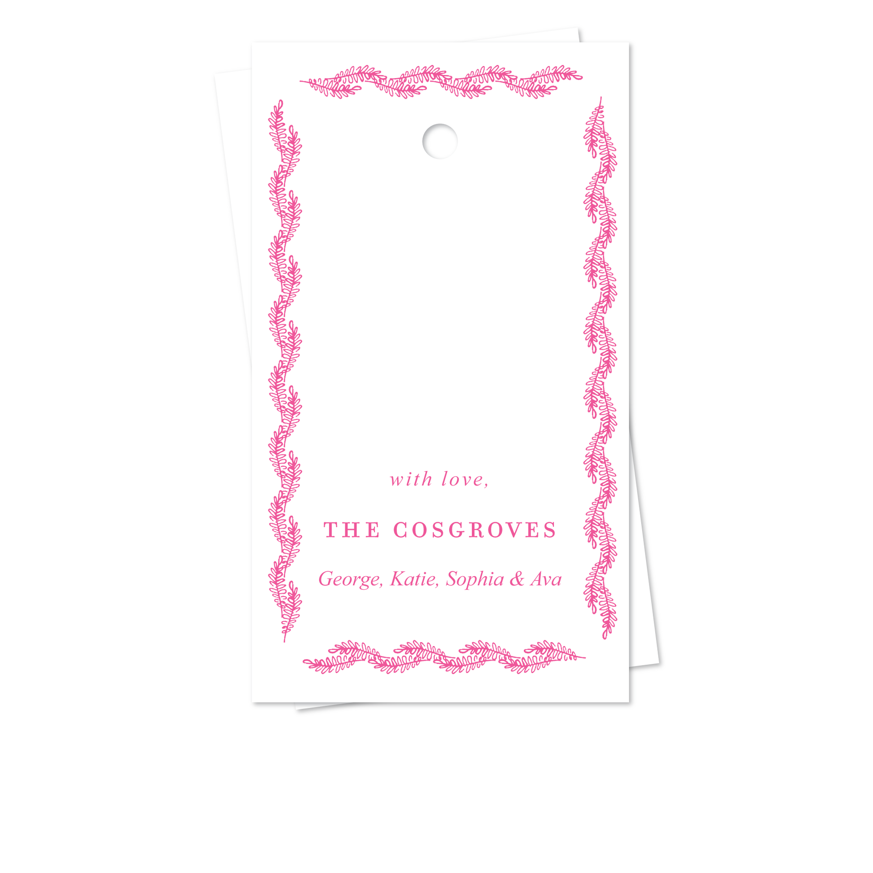 LEAFLET MONOGRAM GIFT TAGS – Preppy Prodigy®