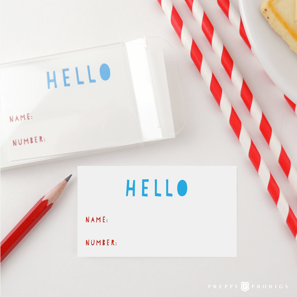 Hello Calling Card, Mommy Calling Card, Play Date Calling Card – Preppy ...
