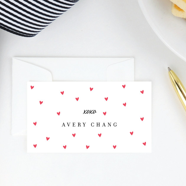 RED HEARTS GIFT ENCLOSURE CARDS – Preppy Prodigy®
