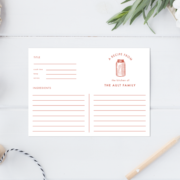 Modern Canning Recipe Cards – Preppy Prodigy®